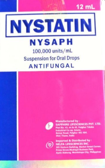 NYSZAC Nystatin 100000IU / mL Oral Drops 12mL price in the Philippines ...