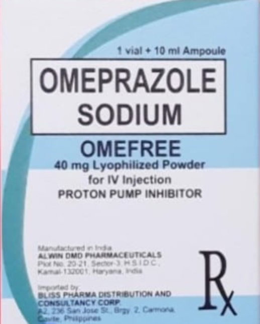 OMEFREE Omeprazole Sodium 40mg Lyophilized Powder for IV Injection 1's ...