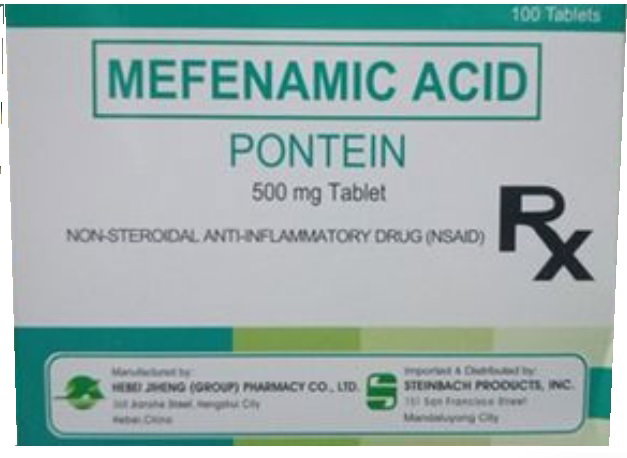 PONTEIN Mefenamic Acid 500mg Tablet 100's price in the Philippines ...
