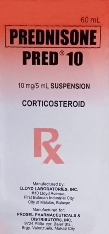 PREND Prednisone 10mg / 5mL Suspension 60mL price in the Philippines ...