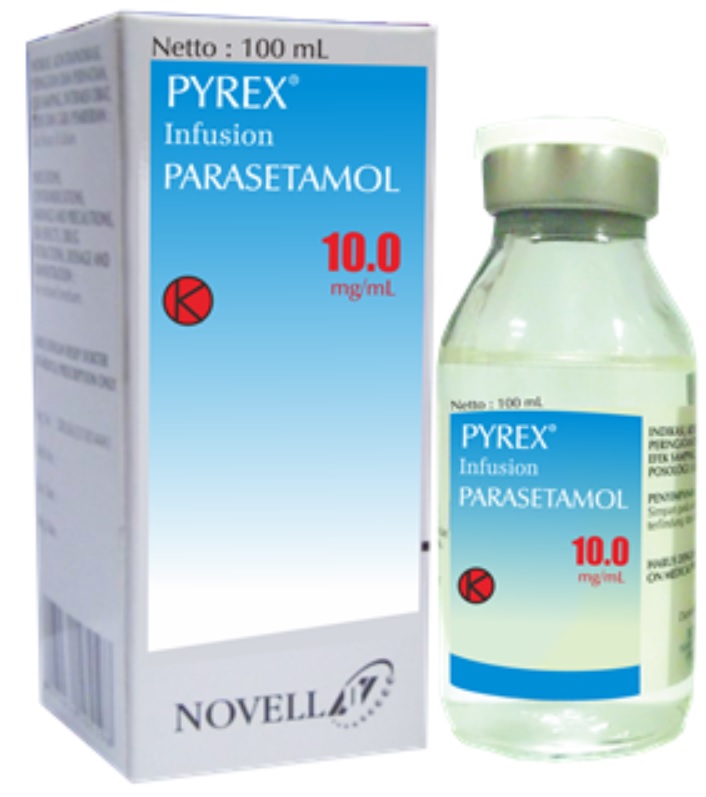 PYREX Paracetamol 10mg / mL (1g / 100mL) Solution for IV Infusion 100mL ...