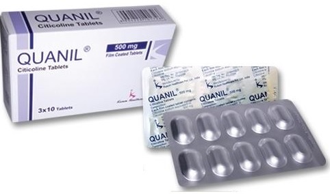 QUANIL Citicoline Sodium 500mg Film-Coated Tablet 30's price in the ...