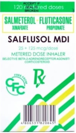 SALFLUSOL MDI Fluticasone Propionate / Salmeterol Xinafoate 250mcg ...