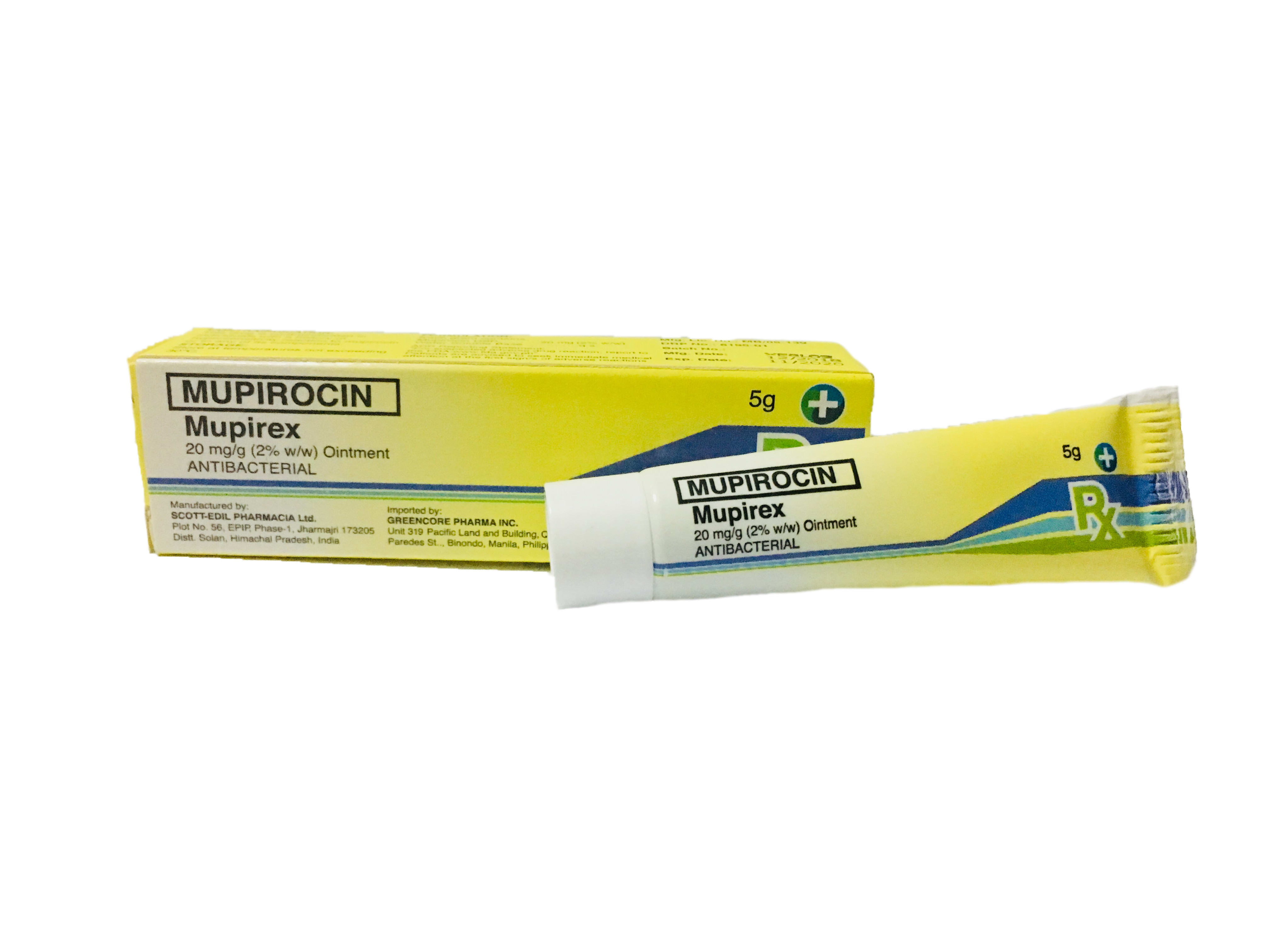 MUPIREX Mupirocin 20mg / g (2.0%) Ointment 5g price in the Philippines ...