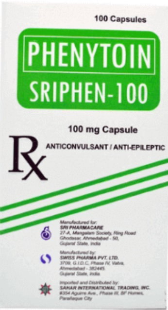 SRIPHEN-100 Phenytoin Sodium 100mg Capsule 100's price in the ...