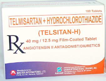 TELSITAN-H Telmisartan / Hydrochlorothiazide 40mg / 12.5mg Film-Coated ...