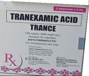 TRANCE Tranexamic Acid 100mg/ mL (500mg / 5mL) Solution for IV ...