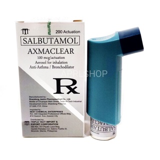 AXMACLEAR Salbutamol 100mcg / act. Aerosol for Inhalation (CFC Free ...