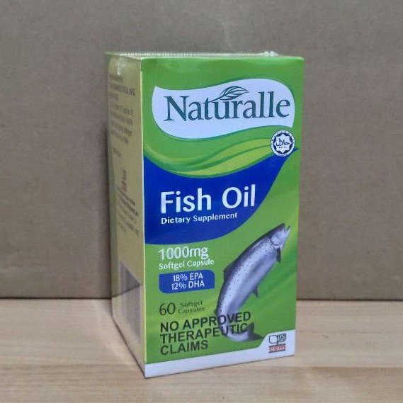 NATURALLE Omega-3 Fish Oil 1000mg Softgel Capsule 60's price in the ...