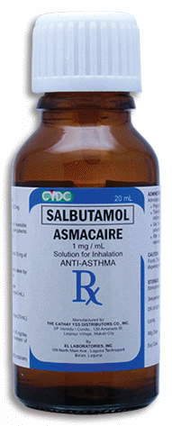 ASMACAIRE Salbutamol Sulfate 1mg / mL Solution for Inhalation 20mL ...