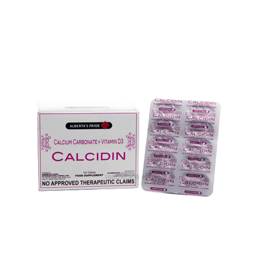 CALCIDIN Calcium Carbonate / Vitamin D3 Tablet 1's price in the ...