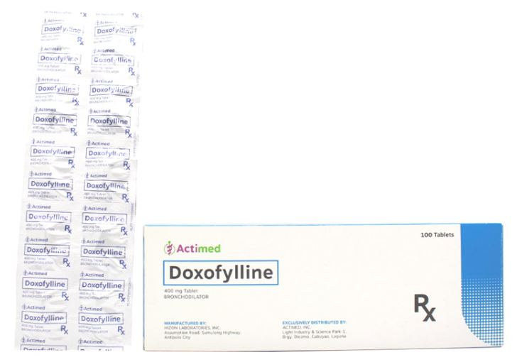 ACTIMED Doxofylline 400mg Tablet 1's price in the Philippines | MedsGo ...