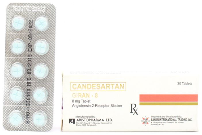 GIRAN-8 Candesartan Cilexetil 8mg Tablet 1's price in the Philippines ...