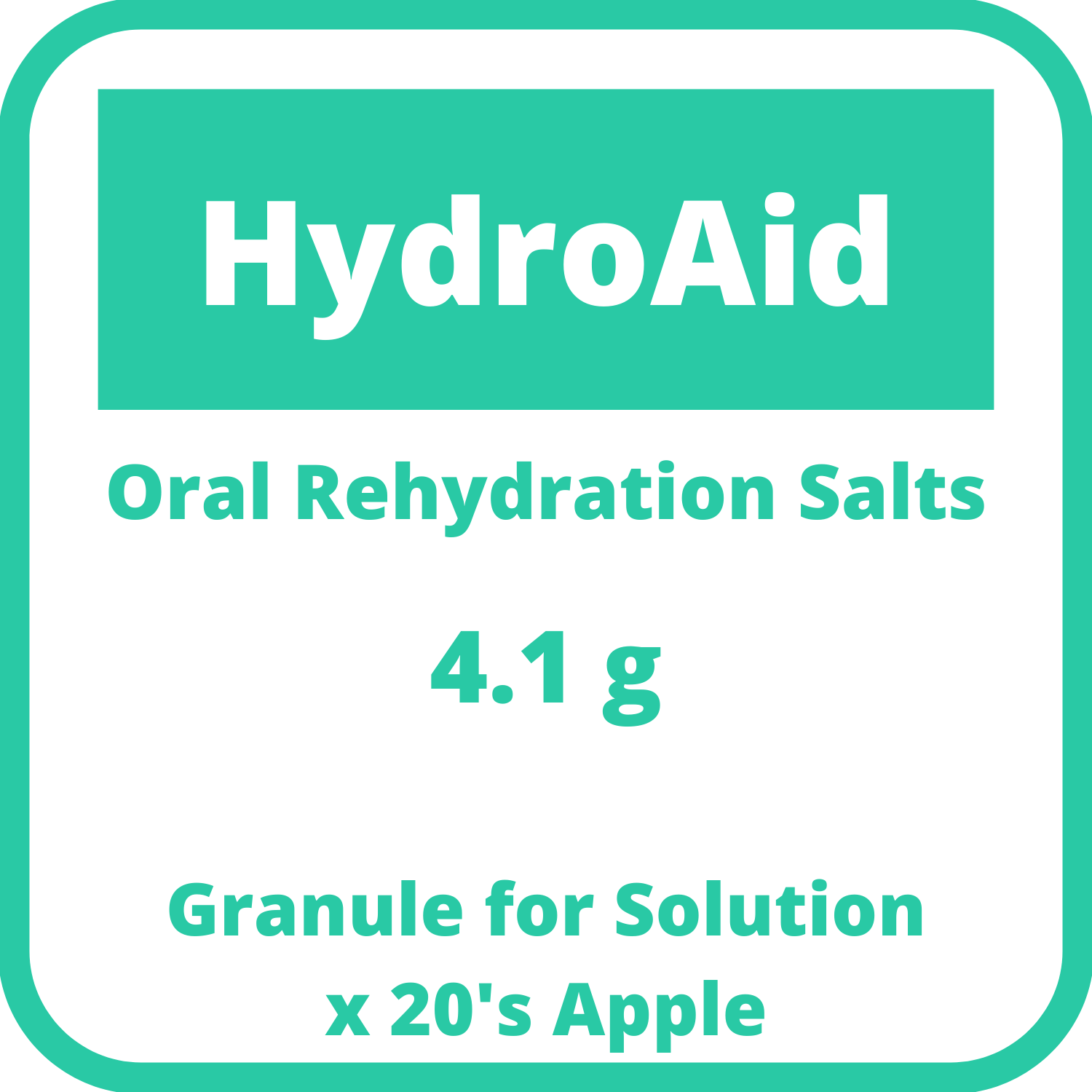 HYDROAID Oral Rehydration Salts Granule for Solution 20's Apple price ...