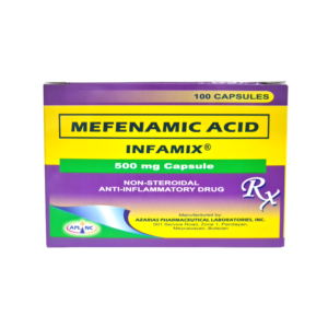 INFAMIX Mefenamic Acid 500mg Capsule 100's price in the Philippines ...