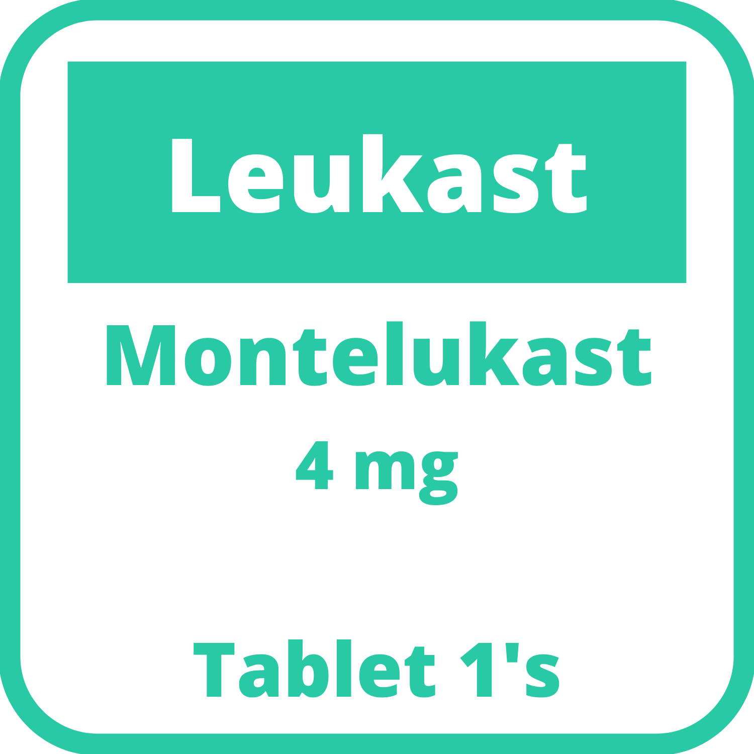 LEUKAST Montelukast 4mg Chewable Tablet 1's price in the Philippines ...