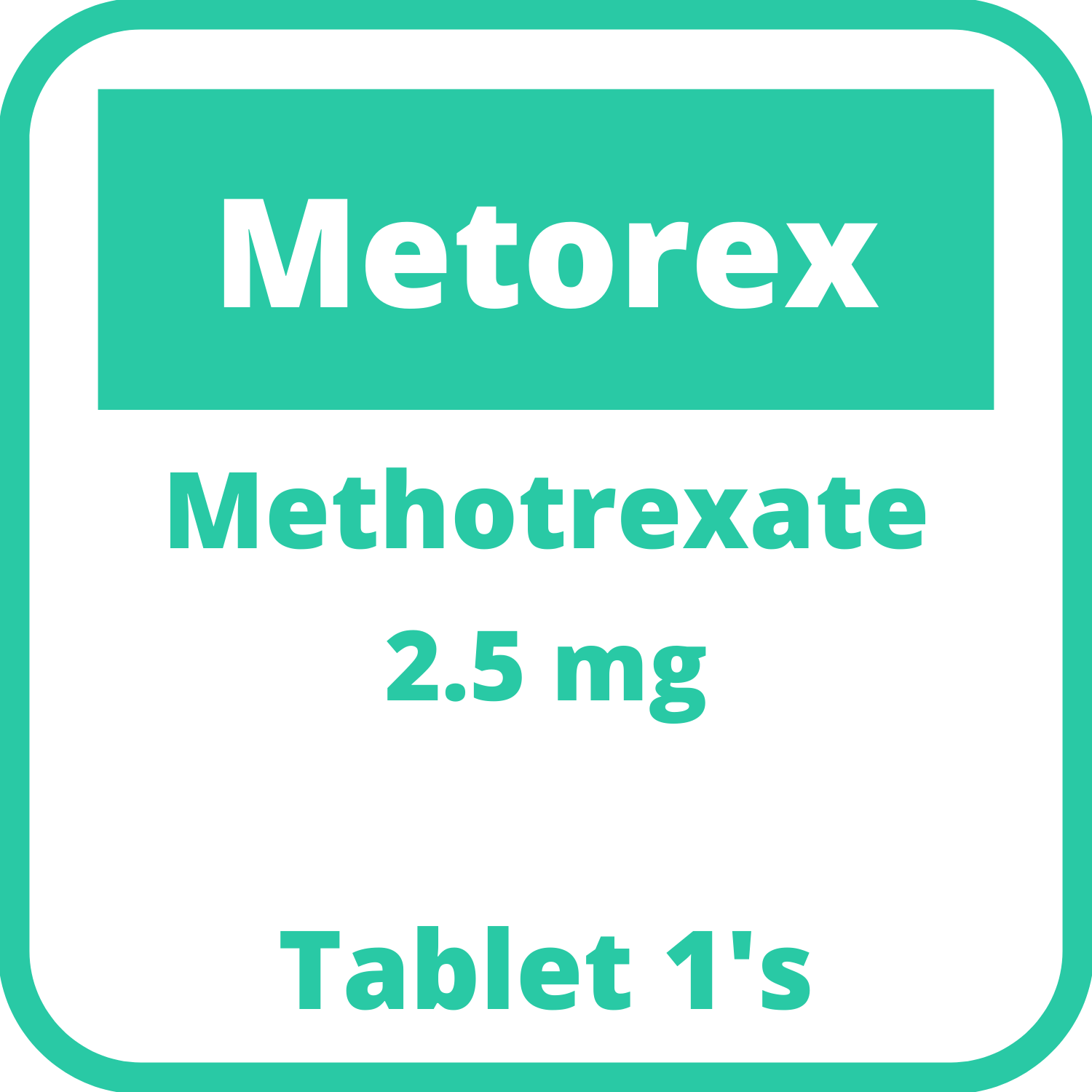 METOREX Methotrexate 2.5mg Tablet 1's price in the Philippines | MedsGo ...