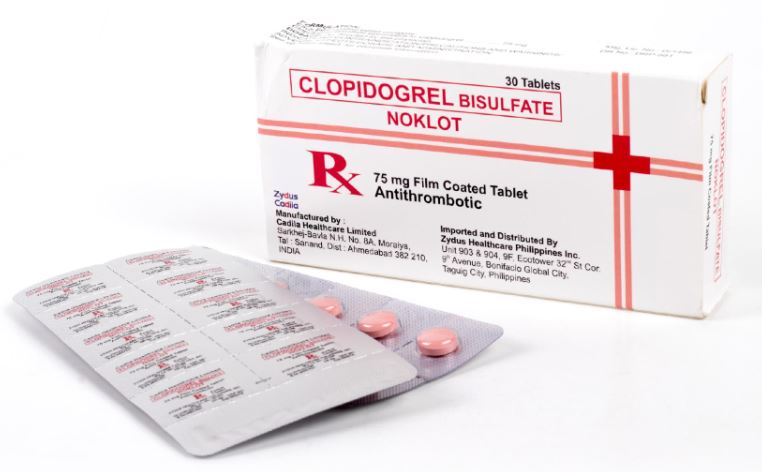 Buy Noklot clopidogrel bisulfate 75mg film-coated tablet 1's online ...