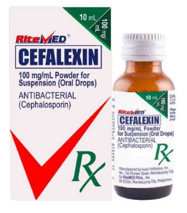 RITEMED Cefalexin 100mg / mL Powder for Suspension (Oral Drops) 10mL ...