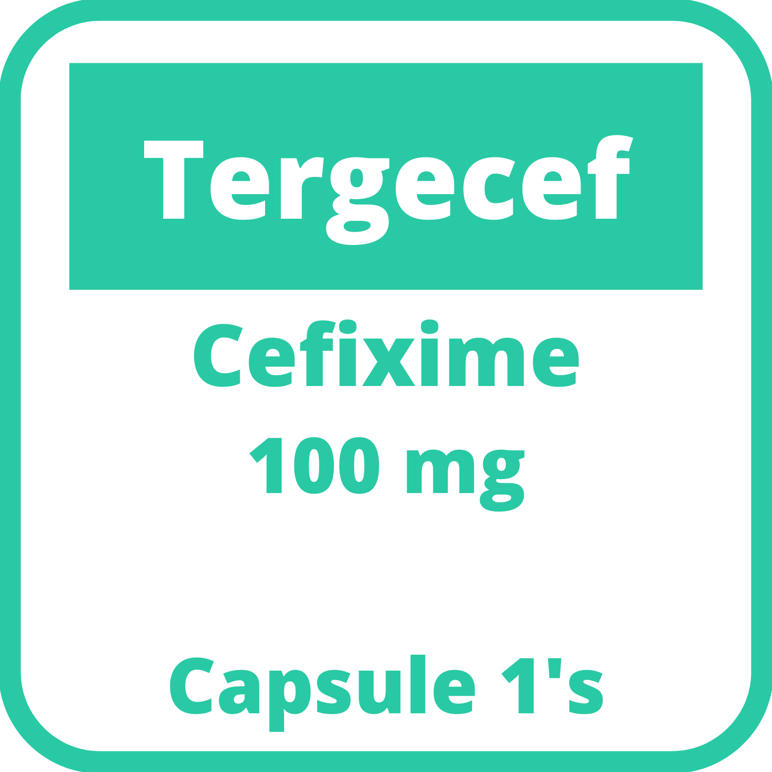 TERGECEF Cefixime 100mg Capsule 1's price in the Philippines | MedsGo ...