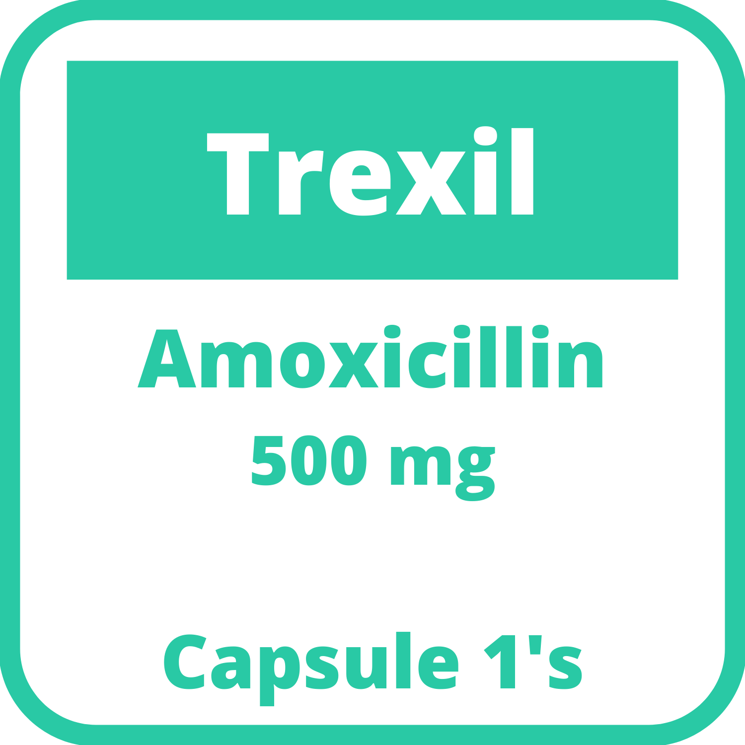 TREXIL Amoxicillin Trihydrate 500mg Capsule 1's price in the ...