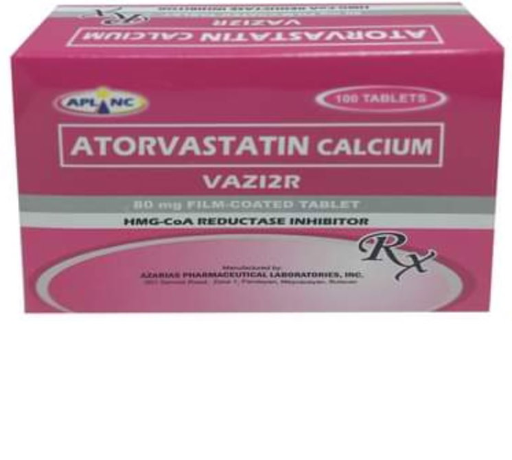 VAZI2R Atorvastatin Calcium 80mg Film-Coated Tablet 100's price in the ...