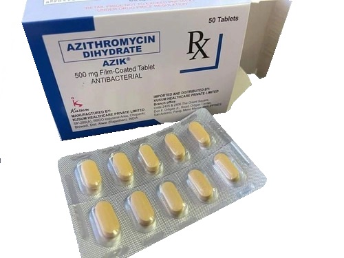 AZIK Azithromycin Dihydrate 500mg Film-Coated Tablet 50's price in the ...