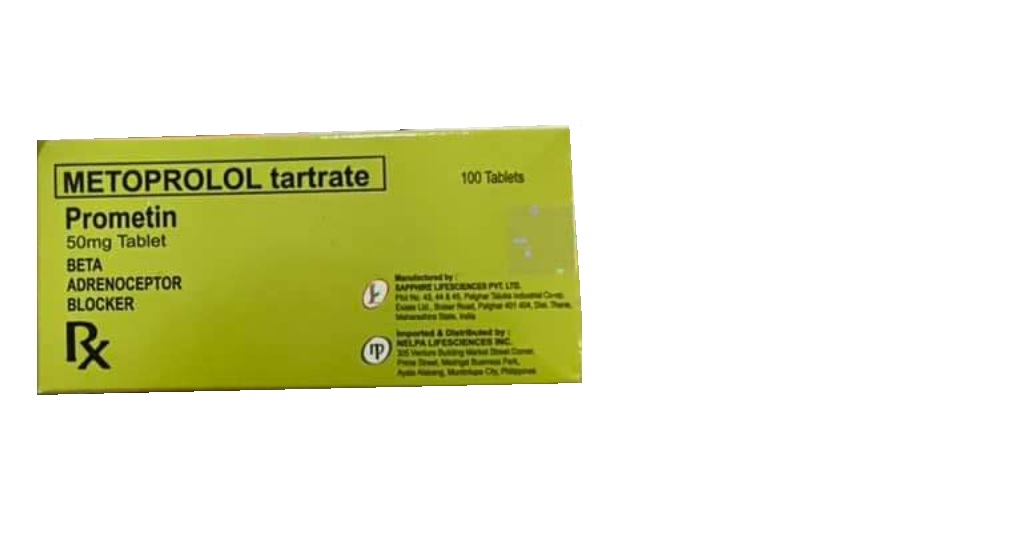PROMETIN-100 Metoprolol Tartrate 100mg Tablet 100's price in the ...