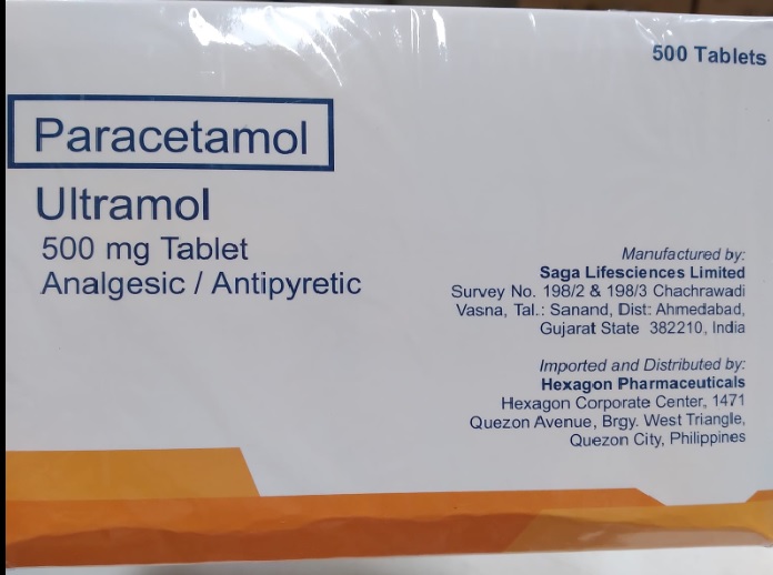 ULTRAMOL Paracetamol 500mg Tablet 500's price in the Philippines ...
