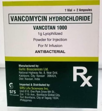 VANCOTAN 1000 Vancomycin 1g Lyophilized Powder for IV Injection 1's ...