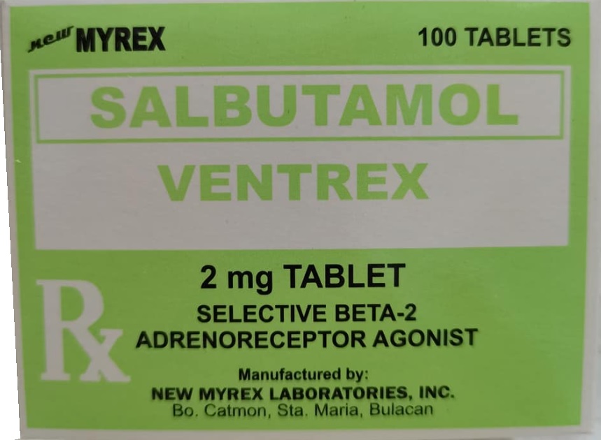 VENTREX Salbutamol 2mg Tablet 100's price in the Philippines | MedsGo ...