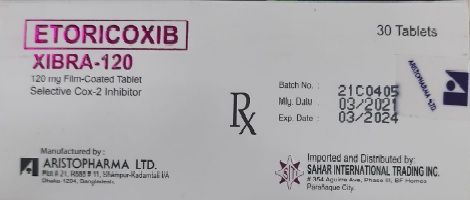 XIBRA-120 Etoricoxib 120mg Film-Coated Tablet 30's price in the ...