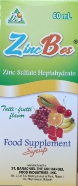 ZINCBOS Zinc Sulfate Heptahydrate Syrup 60mL Tutti-Frutti price in the ...