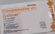 ZYCLORAN Chlorpromazine Hydrochloride 200mg Tablet 100's price in the ...