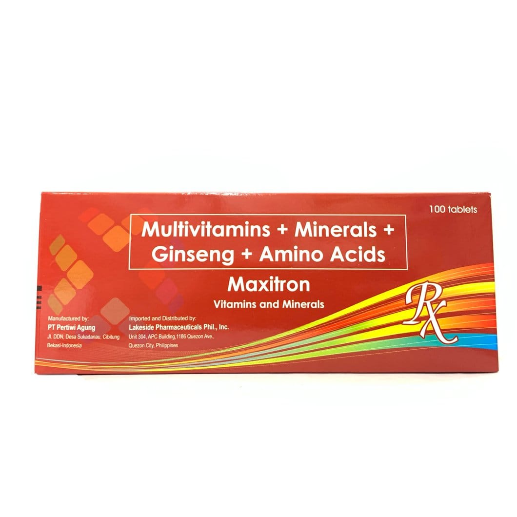 MAXITRON Multivitamins / Minerals / Ginseng / Amino Acids Tablet 1's ...