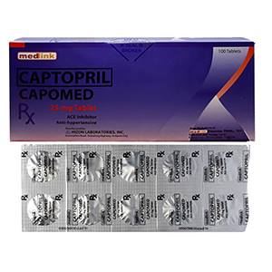 CAPOMED Captopril 25mg Tablet 1's price in the Philippines | MedsGo ...