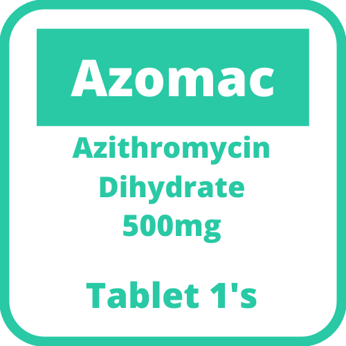 AZOMAC Azithromycin 500mg Film-Coated Tablet 1's price in the ...
