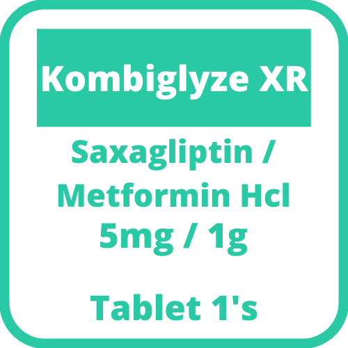 KOMBIGLYZE XR Saxagliptin Hydrochloride / Metformin Hydrochlordie 5mg ...