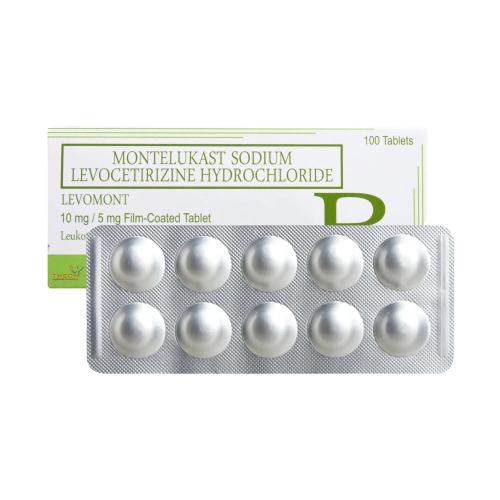 LEVOMONT Montelukast Sodium / Levocetirizine Hydrochloride 10mg / 5mg ...