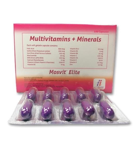 MOSVIT ELITE Multivitamins / Minerals Softgel Capsule 1's price in the ...