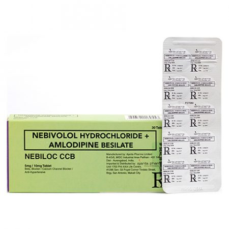 NEBILOC CCB Nebivolol Hydrochloride / Amlodipine Besilate 5mg / 5mg Tablet 1's price in the ...