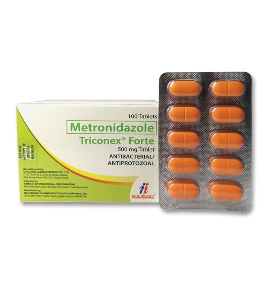 TRICONEX FORTE Metronidazole 500mg Tablet 1's price in the Philippines ...
