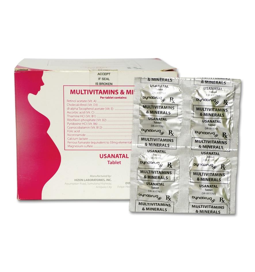 USANATAL Multivitamins / Minerals Tablet 1's price in the Philippines ...