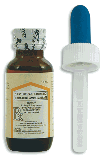 ZEDITAPP Phenylpropanolamine Hydrochloride / Brompheniramine Maleate 6 ...