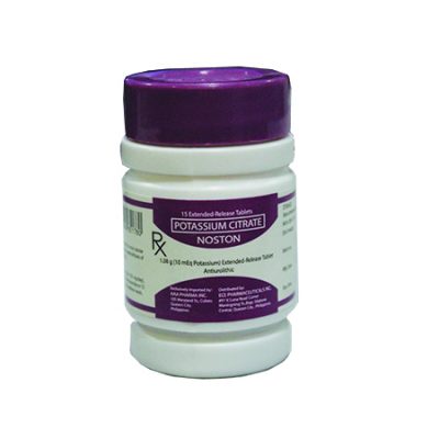 NOSTON Potassium Citrate 1.08g (10 mEq) Extended-Release Tablet 30's ...