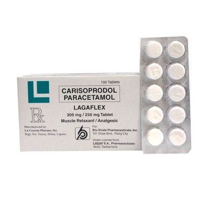 LAGAFLEX Paracetamol / Carisoprodol 250mg / 300mg Tablet 1's price in ...
