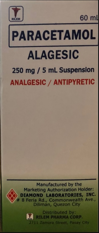 ALAGESIC Paracetamol 250mg / 5mL Suspension 60mL Lemon price in the ...