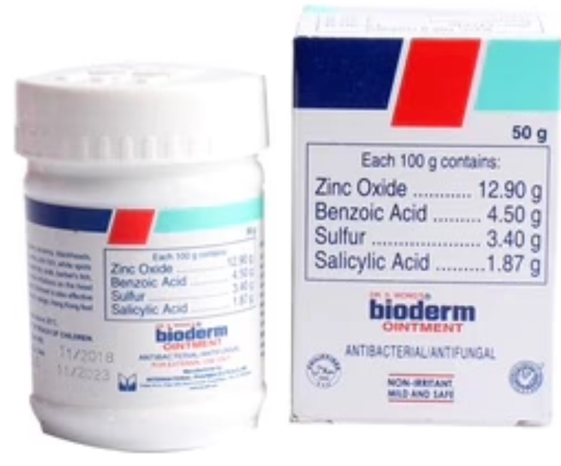 Buy Dr. s. wong's bioderm zinc oxide / benzoic acid / sulfur ...