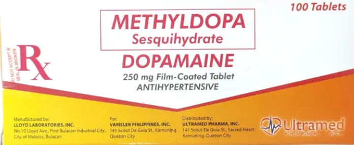 DOPAMAINE Methyldopa Sesquihydrate 250mg Film-Coated Tablet 1's price ...