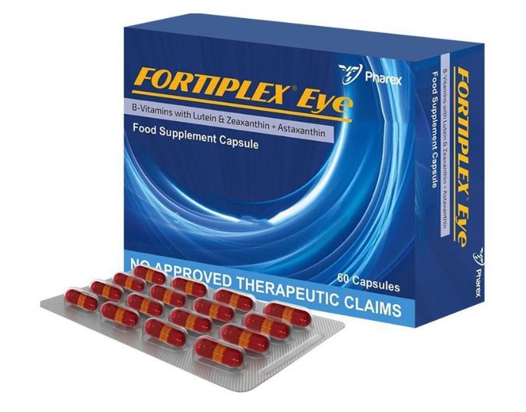 FORTIPLEX EYE B-Vitamins / Lutein / Zeaxanthin / Astaxanthin Capsule 1 ...